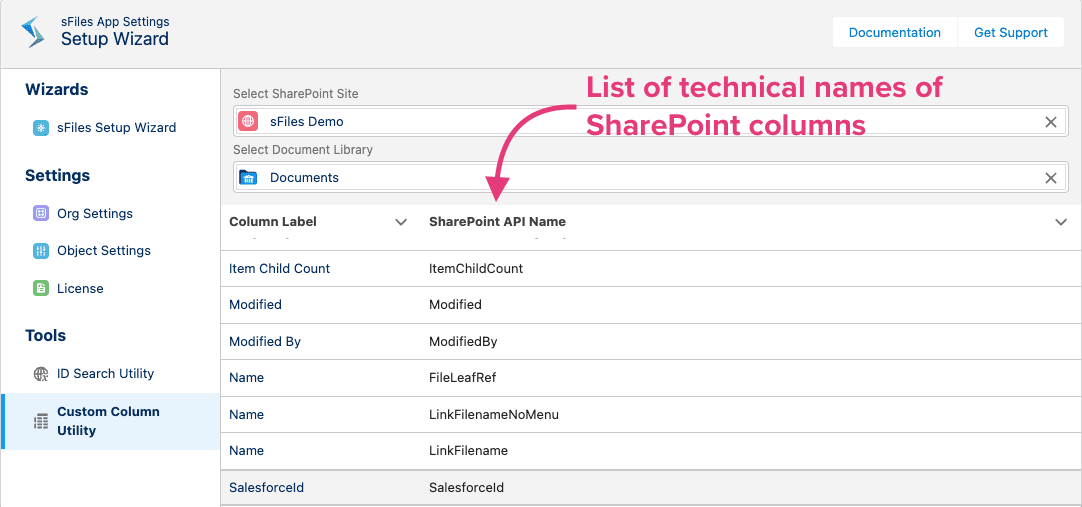 Manually set SharePoint columns
