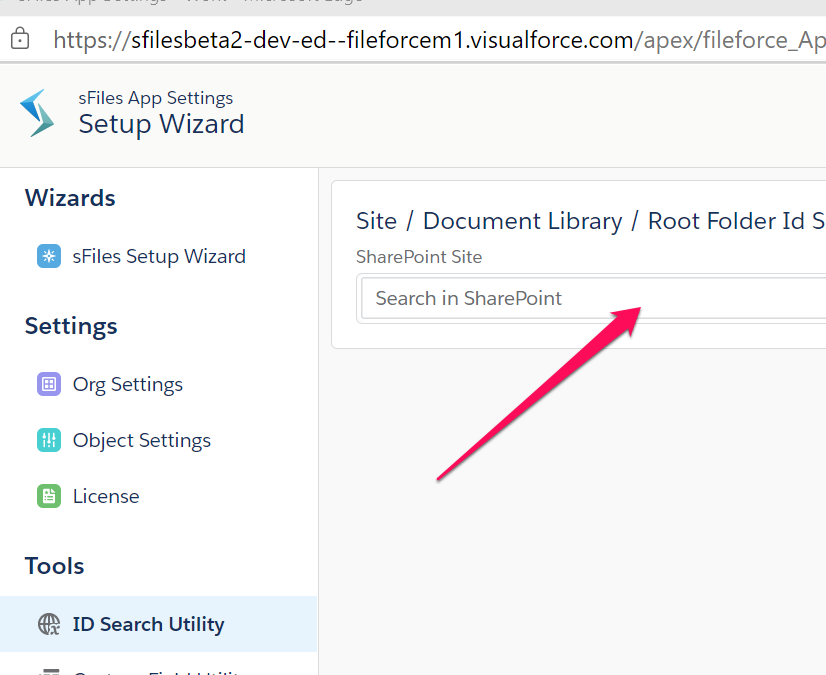 Using the Id Search Utility