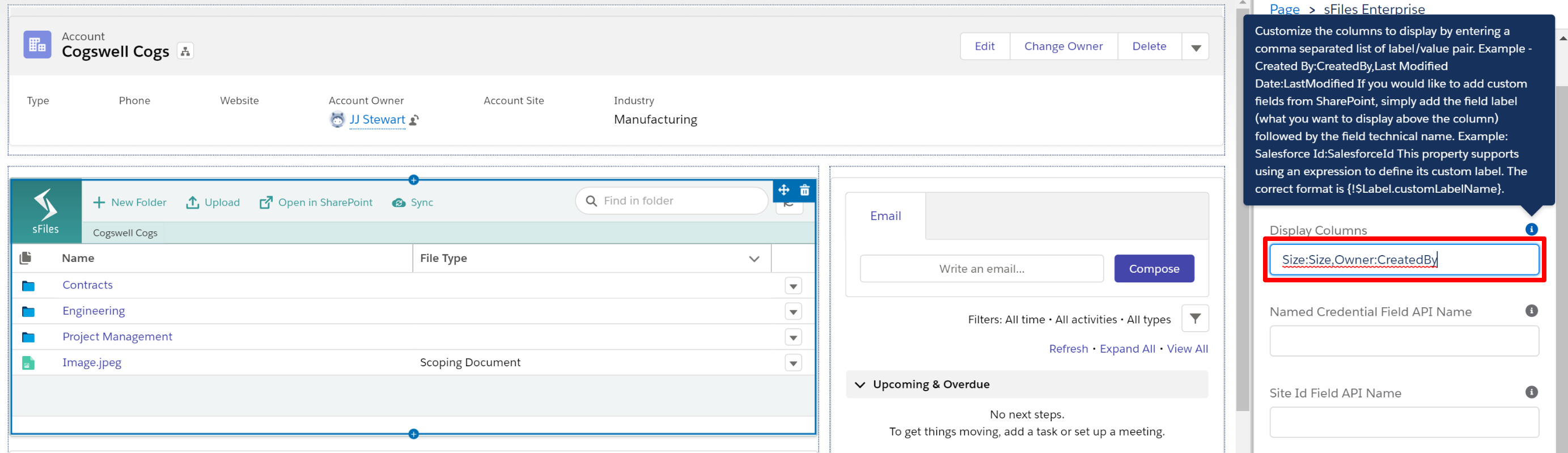 How To Display Custom Columns In The Sfiles Ui