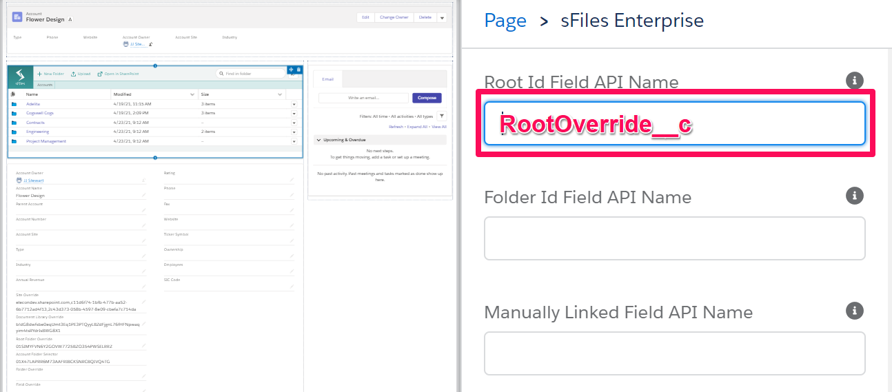 How to dynamically link root folders from formula fields