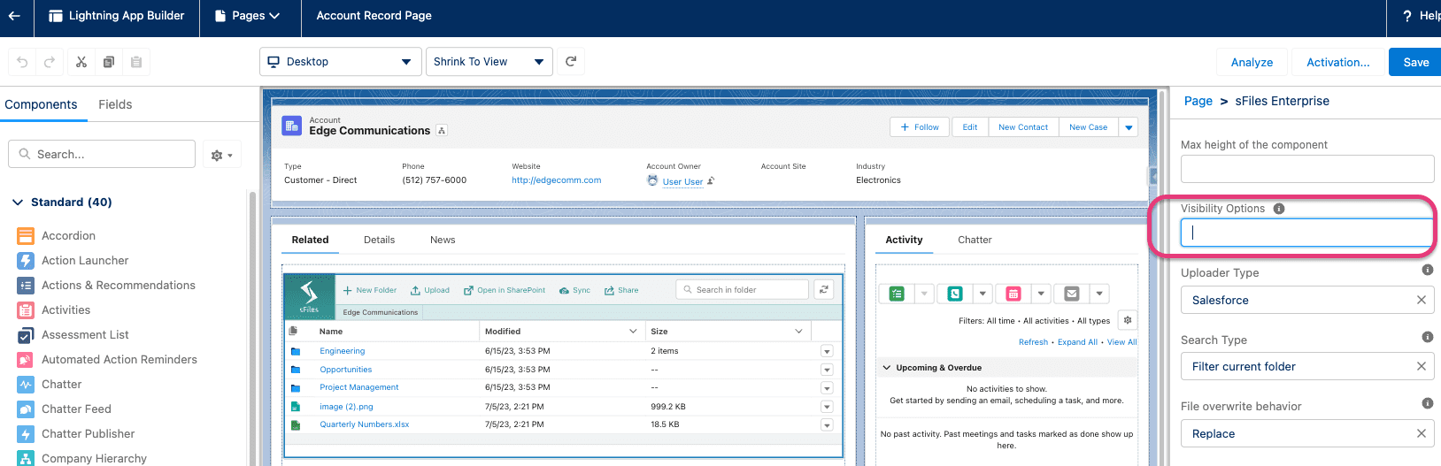 Show Hide Ui Elements In Internal Component