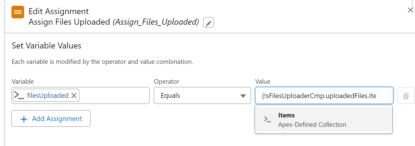 sFiles Uploader (Flow) Component Reference